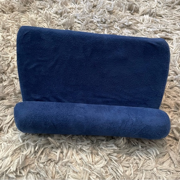 Other | Blue Tablet Pillow Plush Microfiber Tablet Stand Sofa Reading ...